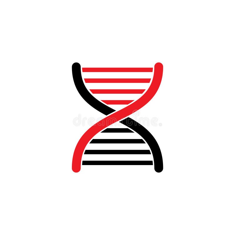 Simple Helix Dna Geometric Line Logo Vector Stock Vector - Illustration ...