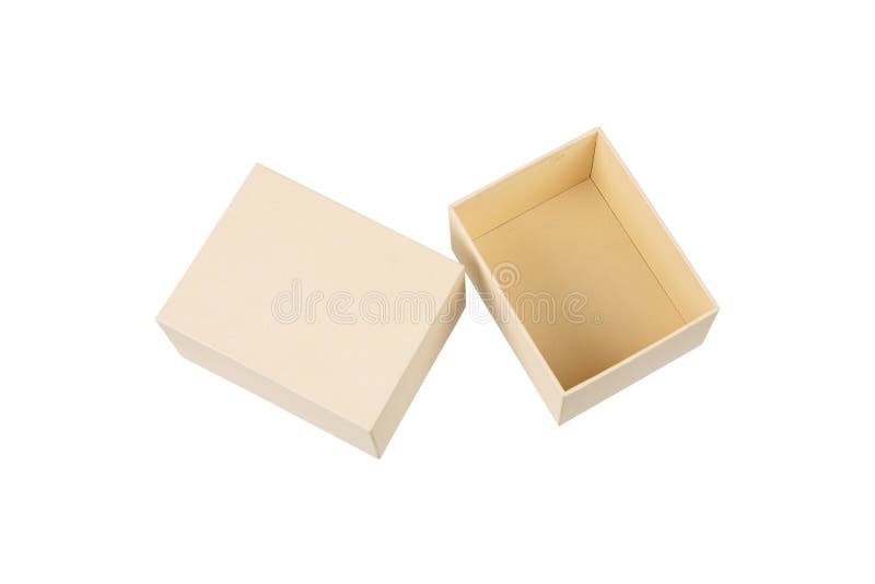 Simple but High-quality Cardboard Box. Gift Wrapping Stock Photo ...