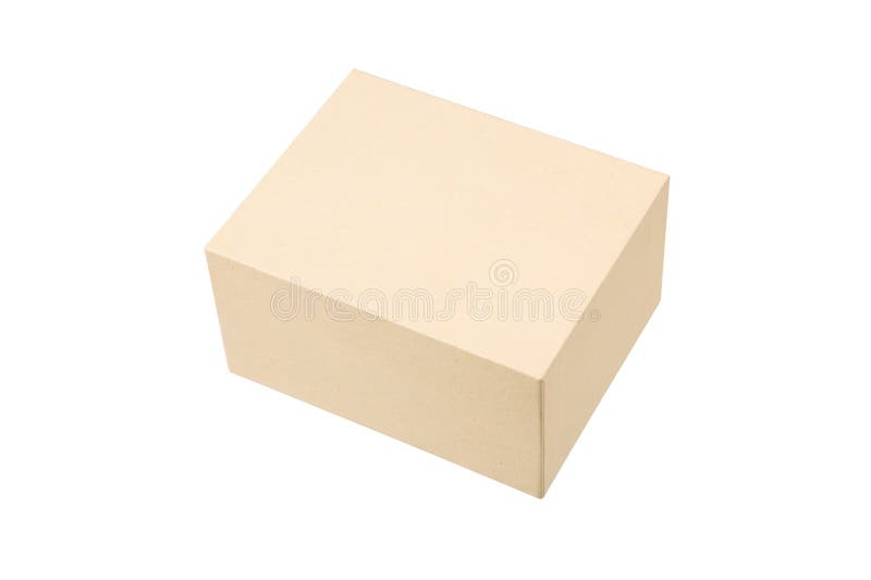 Simple but High-quality Cardboard Box. Gift Wrapping Stock Photo ...