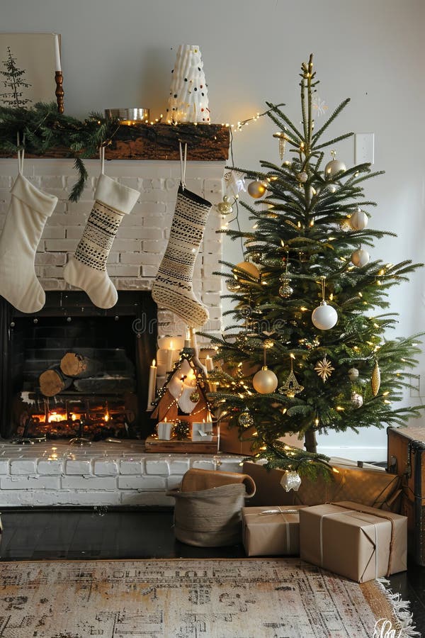 Simple Holiday Decor with a Modern Touch. Stock Illustration ...