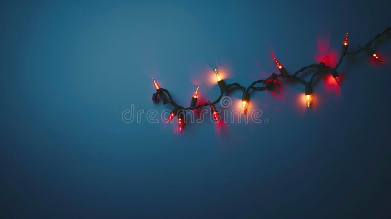 Simple Holiday Lights in a Minimalist Design. Stock Illustration ...