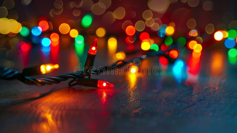 Simple Holiday Lights in a Minimalist Design. Stock Illustration ...