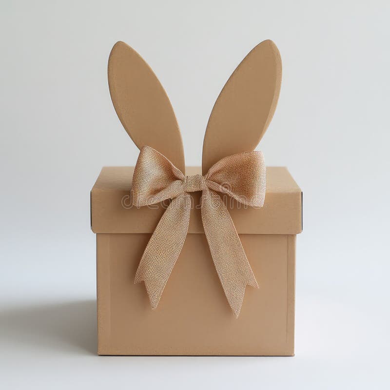 Simple Holiday Packaging Featuring a Minimalist Kraft Paper Easter Gift ...