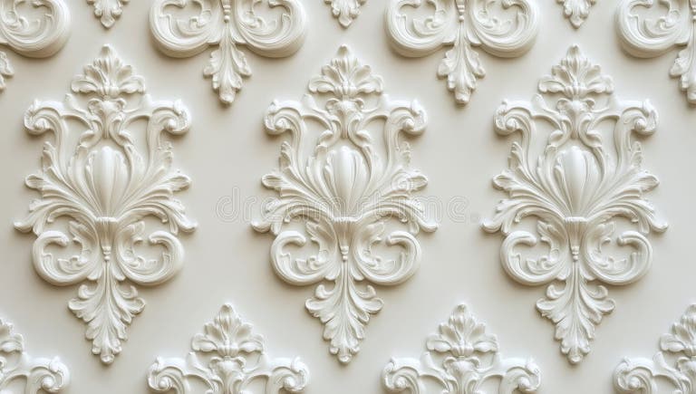 Simple Home Decor with a Subtle Repeating Damask Pattern, Embossed ...
