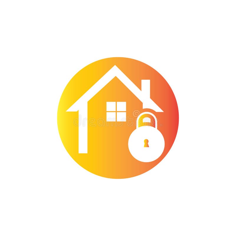 Simple home key icon logo stock illustration. Illustration of real ...