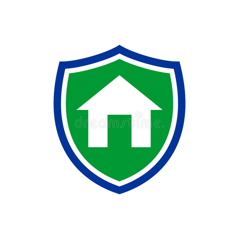 Simple Homeguard Shield Insurance Symbol Design Stock Vector ...