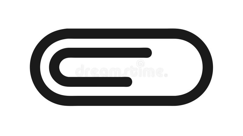 Simple Horizontal Link or Connector Vector Icon Illustration, Vector ...