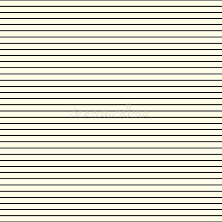 Simple Horizontal Repeating Lines. Vector Thin Stripes, Pattern Overlay ...