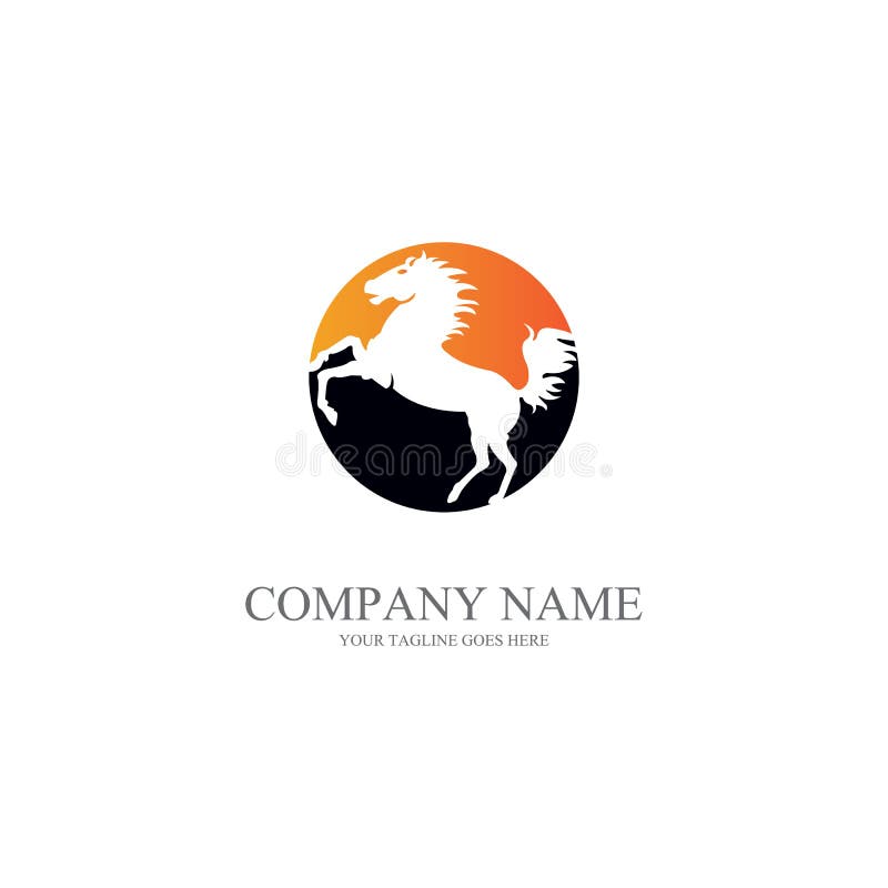 Simple Horse Icon Vector Logo Free Stock Illustration - Illustration of ...