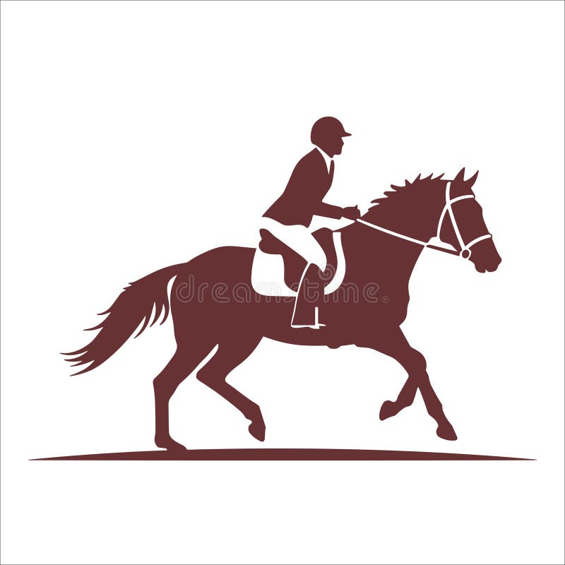 Simple Horse Vector Illustration Best for Sport Races Logo Stock Vector ...