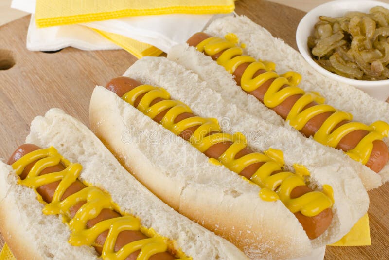 Simple Hot Dog stock photo. Image of rustic, bowl, party - 28664086
