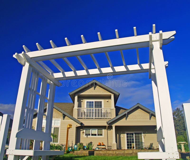 Simple House stock image. Image of common, kitchen, patio - 740737