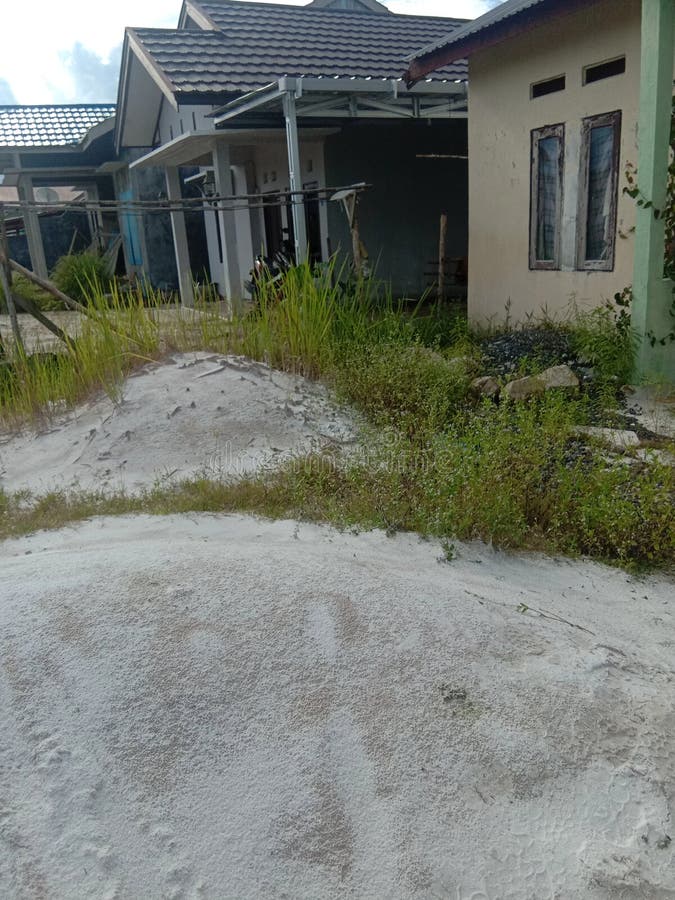 A Simple House with an Attractive Design Stock Photo - Image of ...