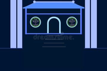 Simple House Design in Cartoon Style Stock Illustration - Illustration ...