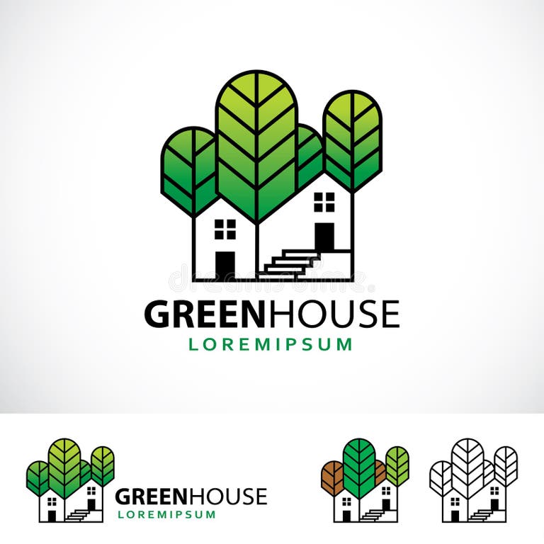 Simple House Logo Design Template Stock Vector - Illustration of ...