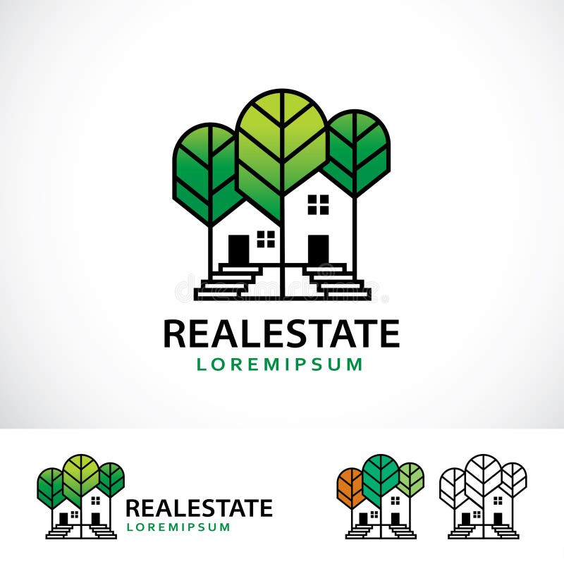 Simple House Logo Design Template Stock Vector - Illustration of hotel ...