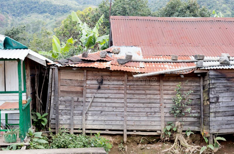 Simple house for the poor stock image. Image of wood - 160442901