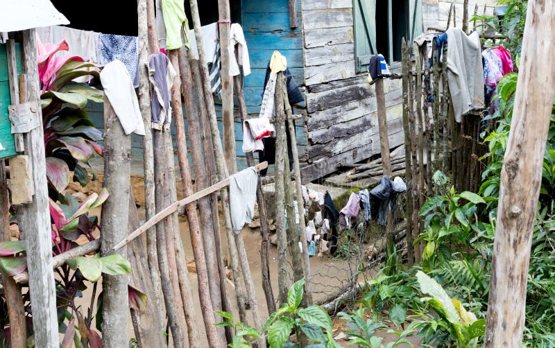 Simple house for the poor stock photo. Image of house - 160442878