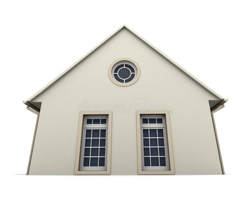 House rendering in section stock illustration. Illustration of build ...