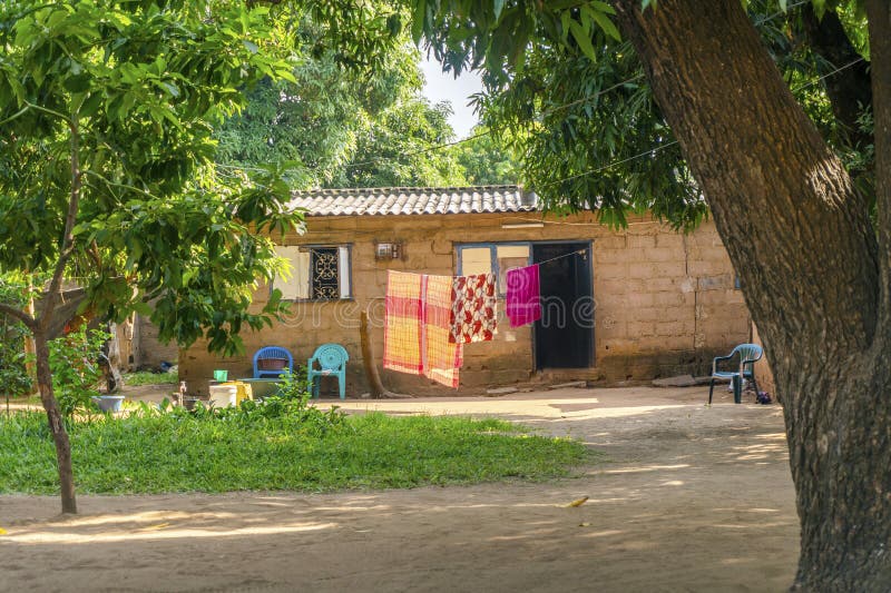 Simple House in the Suburbs of Maputo, Matola, Mozambique Stock Image ...