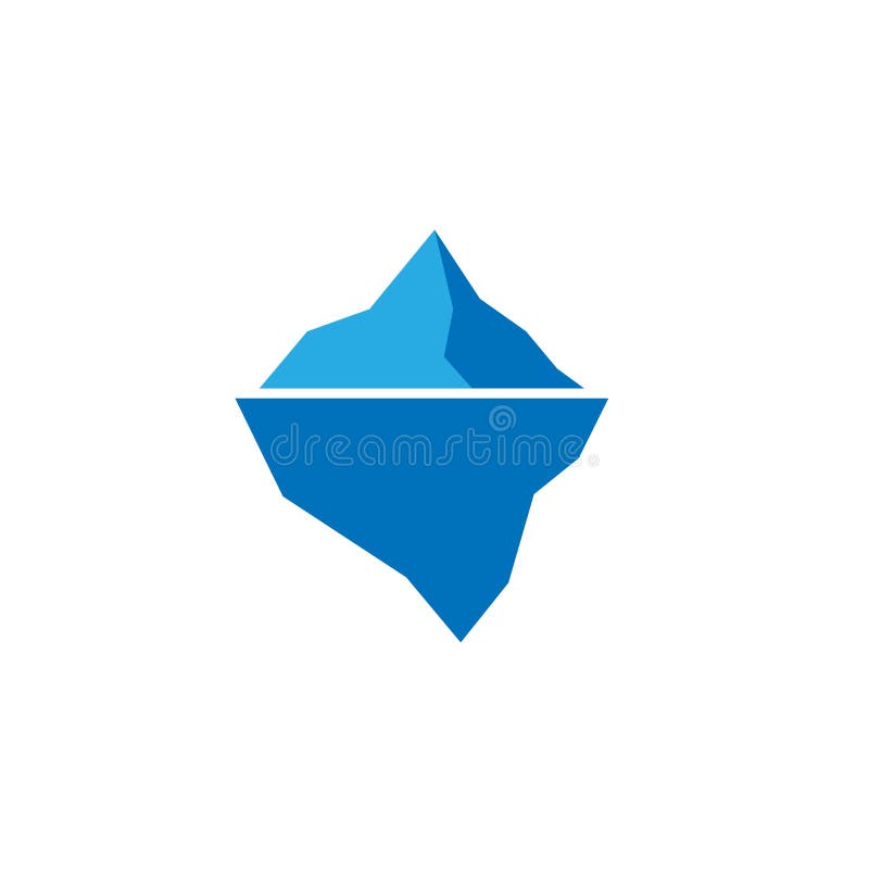 Simple Iceberg Mountain Nature Vector Stock Vector - Illustration of ...