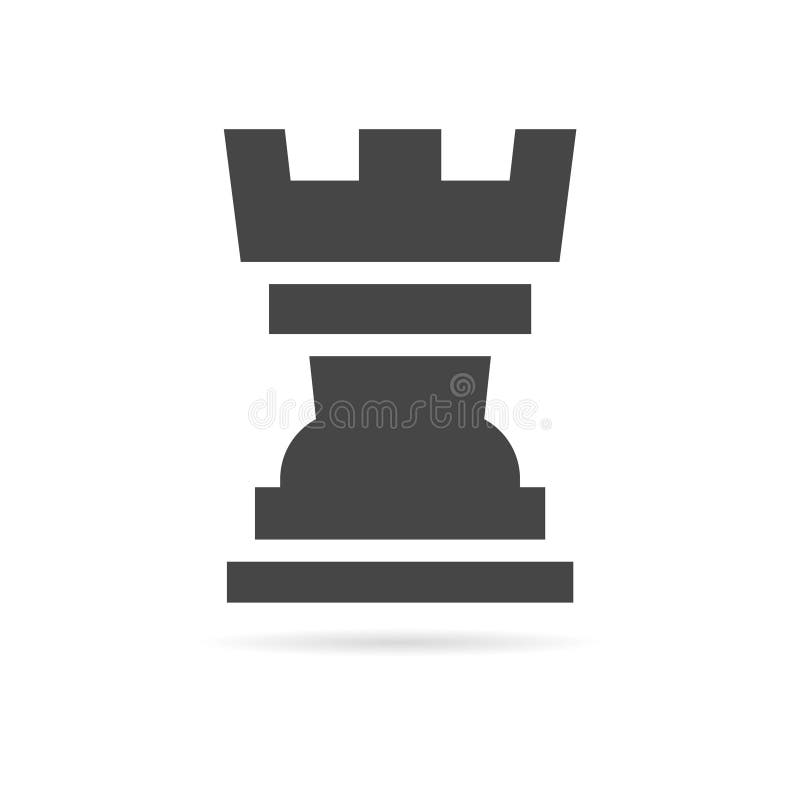 Simple icon Chess Rook stock vector. Illustration of device - 119020067