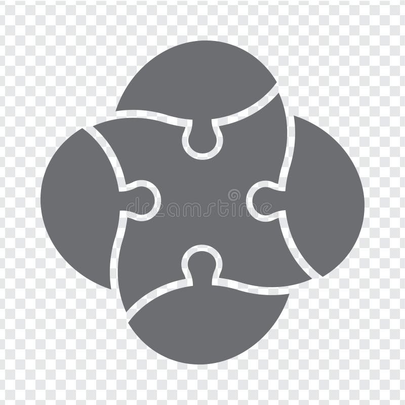 Four Puzzle Piece Circle Stock Illustrations – 511 Four Puzzle Piece ...
