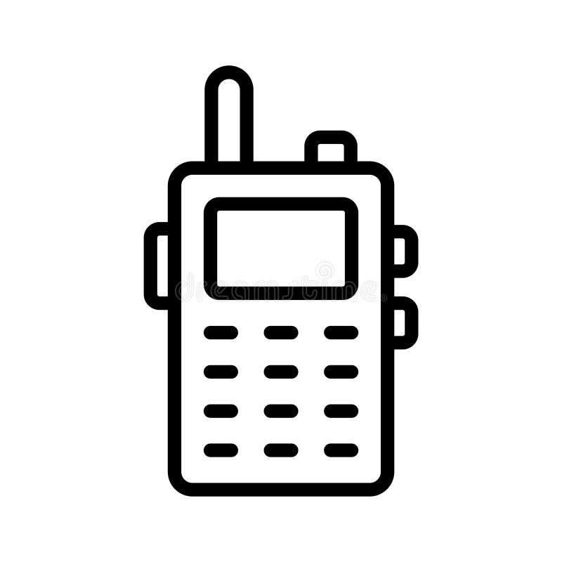 A Simple Icon of a Classic Mobile Phone with a Numeric Keypad Stock ...