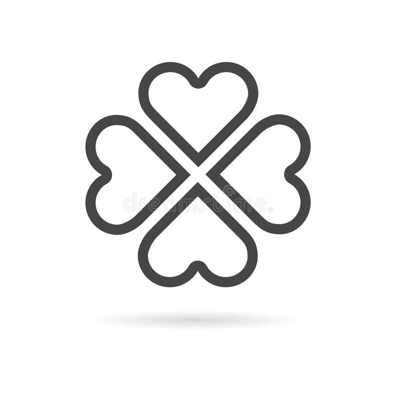 Simple Icon Clover Leaf, Four Leaf Clover Vector Illustration Stock ...