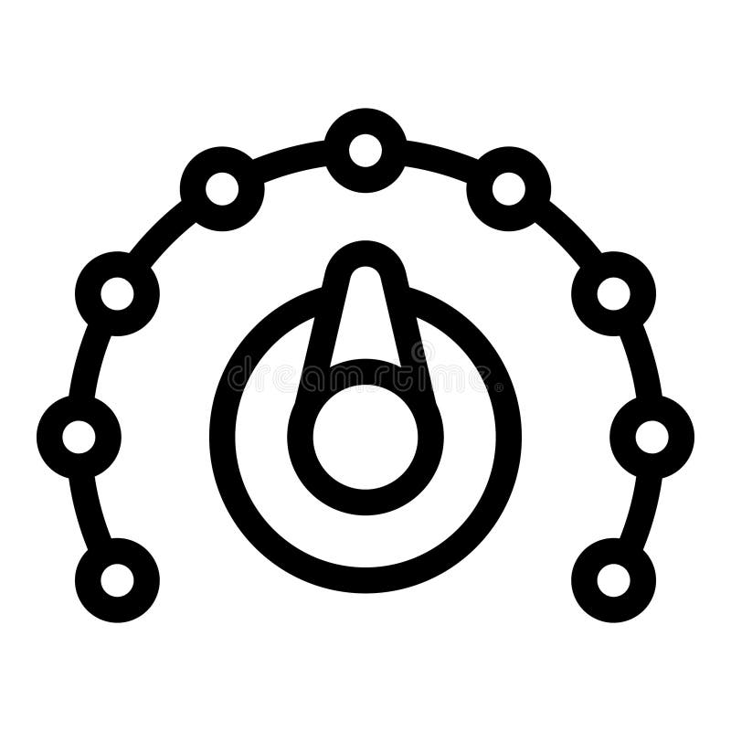 Round Control Knob with Circular Scale is Adjusting Something Stock ...