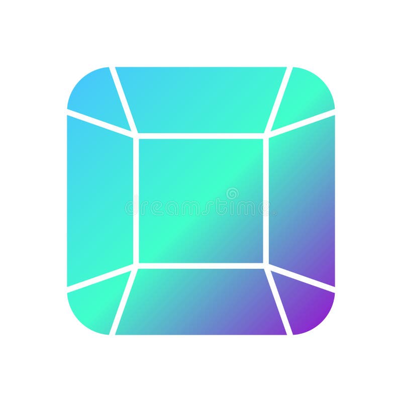Simple Icon Gem Element for Your Design Stock Vector - Illustration of ...