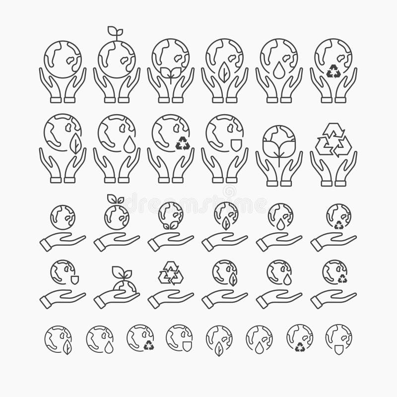 Simple Icon Graphic Design for Ecology Stock Vector - Illustration of ...