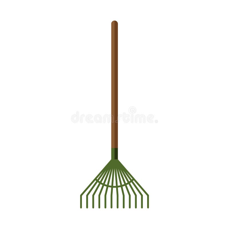Simple Icon for Lawn Rake. Vector Illustration Stock Vector ...