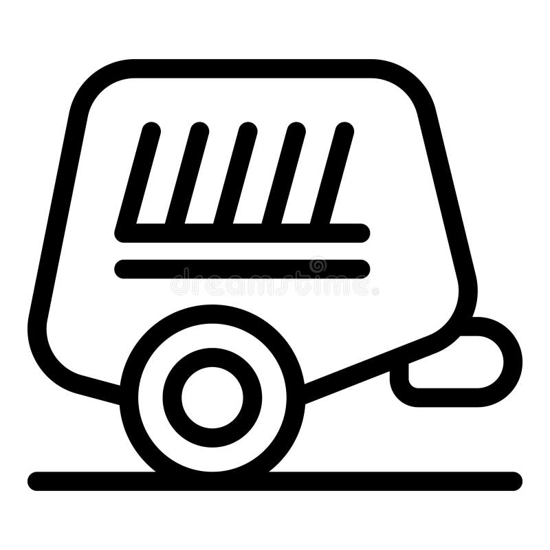 Mobile Air Compressor Standing on the Ground Stock Vector ...