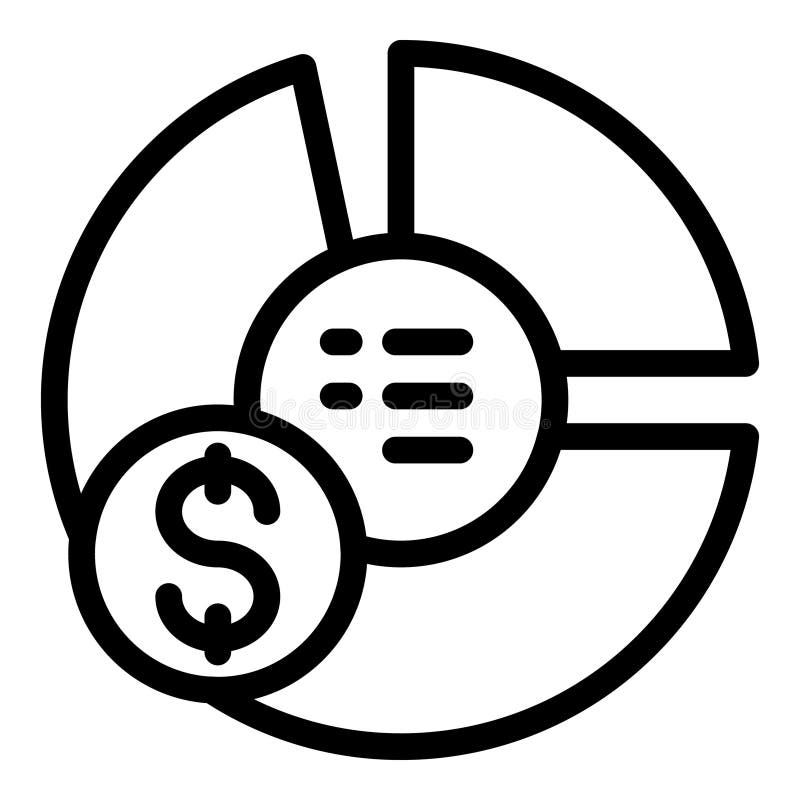 Businessman Analyzing Financial Pie Chart and Budget Stock Illustration ...