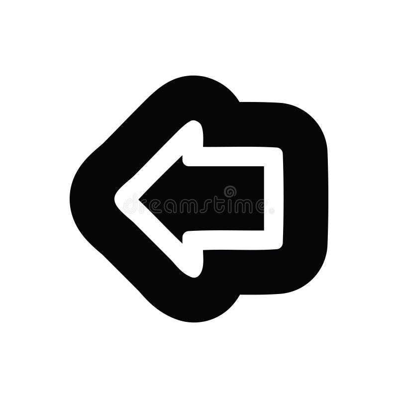 Simple Icon of a Pointing Arrow Stock Vector - Illustration of pointing ...