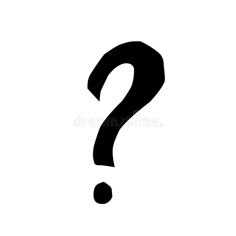 Simple Icon of Questions Mark Stock Illustration - Illustration of ...
