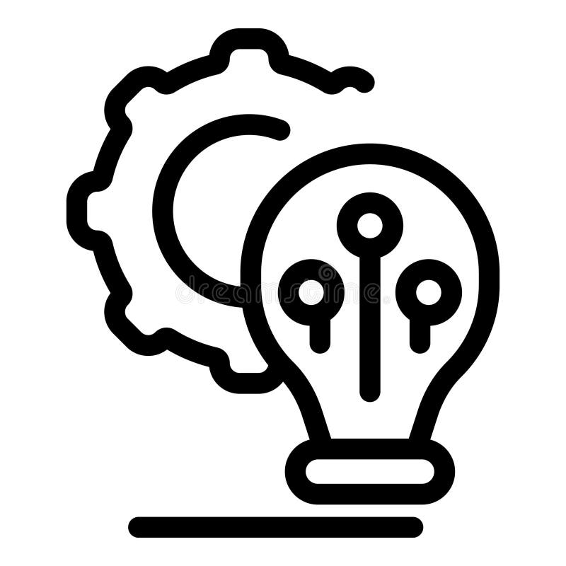 Light Bulb Combining with Cogwheel Symbolizing Innovation Stock ...