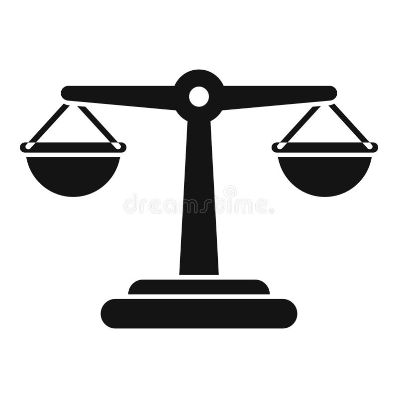 This Simple Icon Represents the Concept of Law and Justice Stock ...