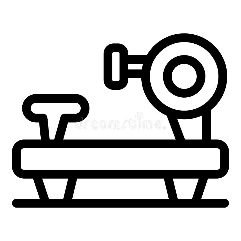 Seated Row Machine for Back Exercise in Gym Workout Stock Illustration ...