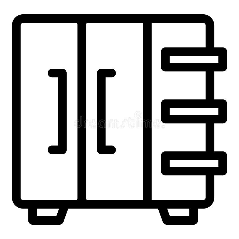 Server Rack Icon Depicting Data Storage Stock Illustration ...