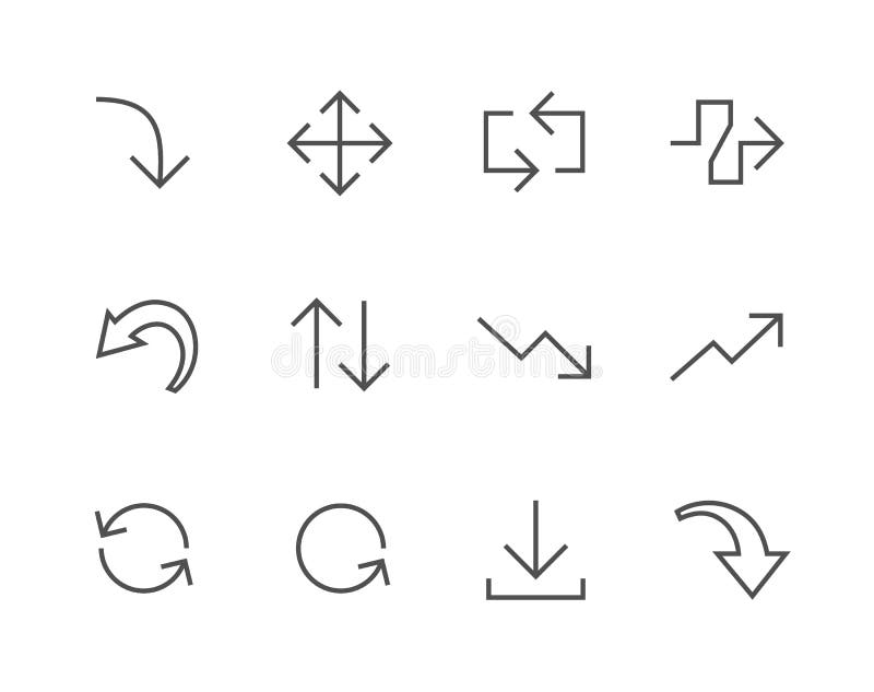 Stroked Money icons set. stock vector. Illustration of interface - 35451615