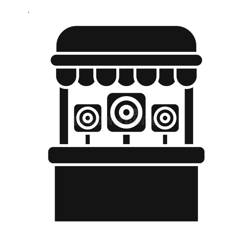 Shooting Range Booth Offering Target Practice at the Carnival Stock ...