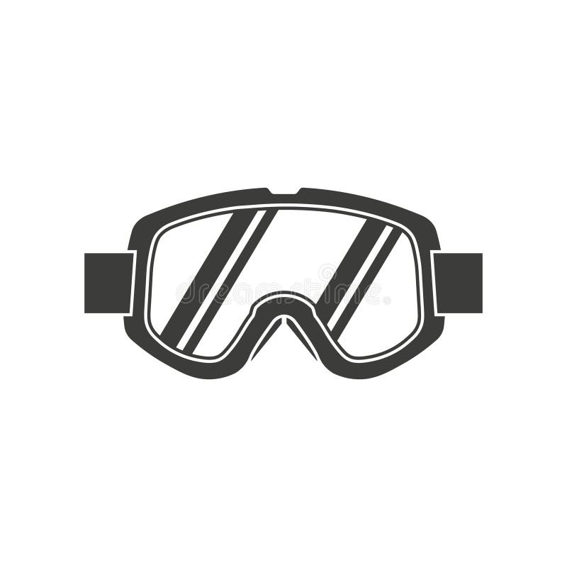 Simple Icon of Ski Goggles. Flat Design. Isolated. Stock Vector - Illustration of glasses ...