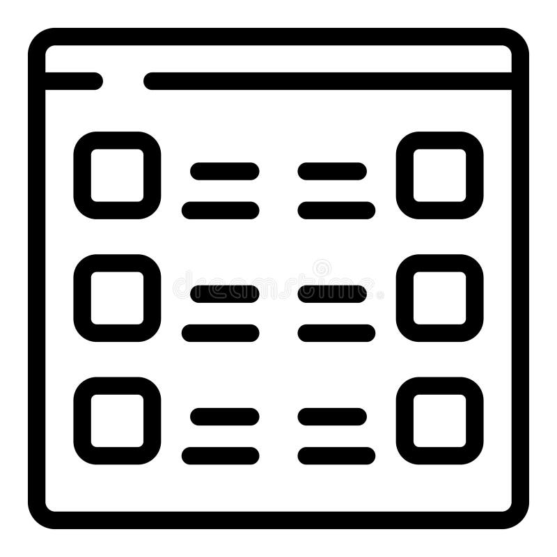 Simple Icon of a Survey Form Being Filled Out Online Stock Vector ...
