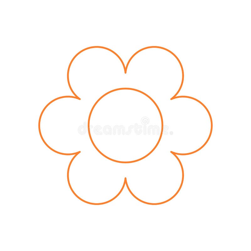 Simple Icon / Symbol of Flower Bloom Stock Vector - Illustration of ...