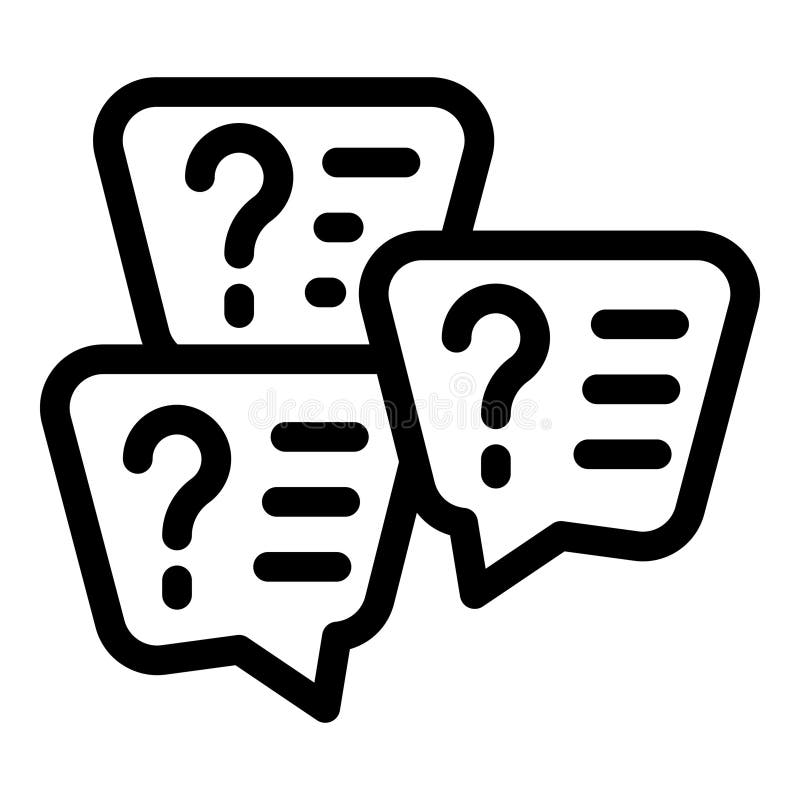 Speech Bubbles with Question Marks Representing Questions Being Asked ... Speech Bubbles with Question Marks Representing Questions Being Asked ...