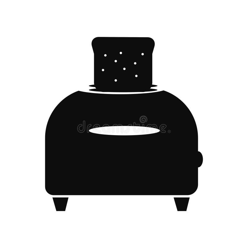 Simple Icon of Toaster Flat Vector Illustration Stock Illustration ...