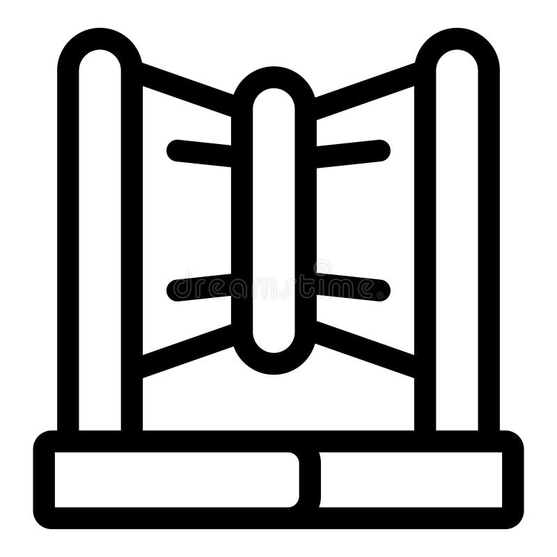 Simple Icon of a Turnstile Gate Regulating Pedestrian Access Stock ...