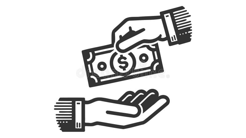 Two Giving Money Icon Stock Illustrations – 299 Two Giving Money Icon ...